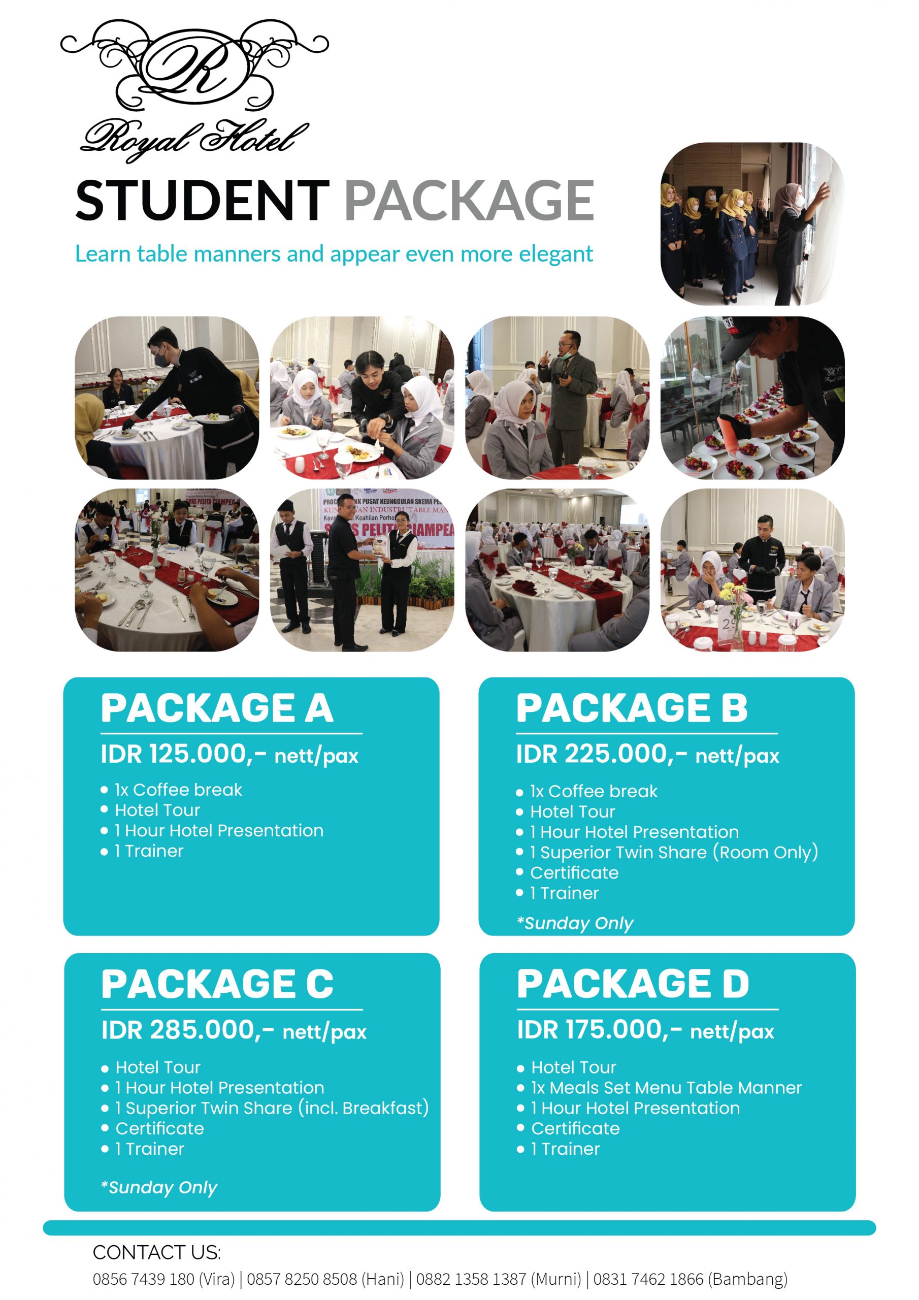 Student Package – Hotel Royal Bogor